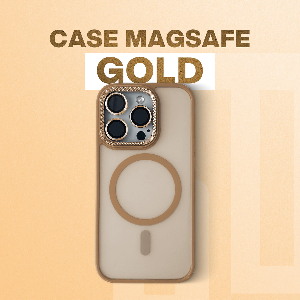 Case MagSafe Gold– matteotec