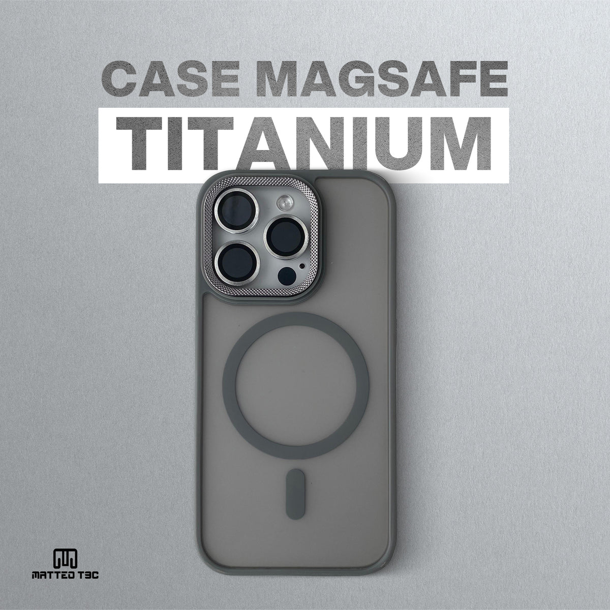 Case MagSafe Titanium– matteotec